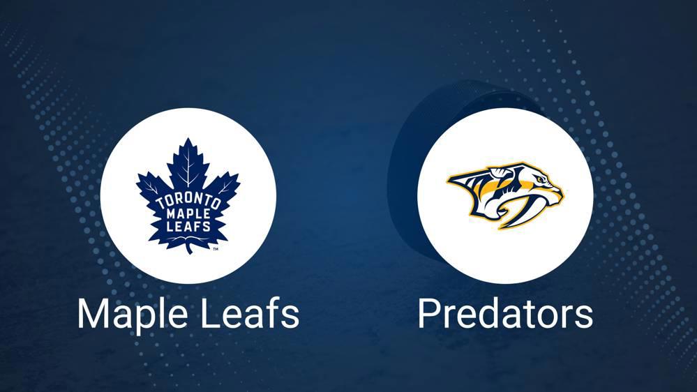 How to Pick the Maple Leafs vs. Predators Game with Odds, Spread ...